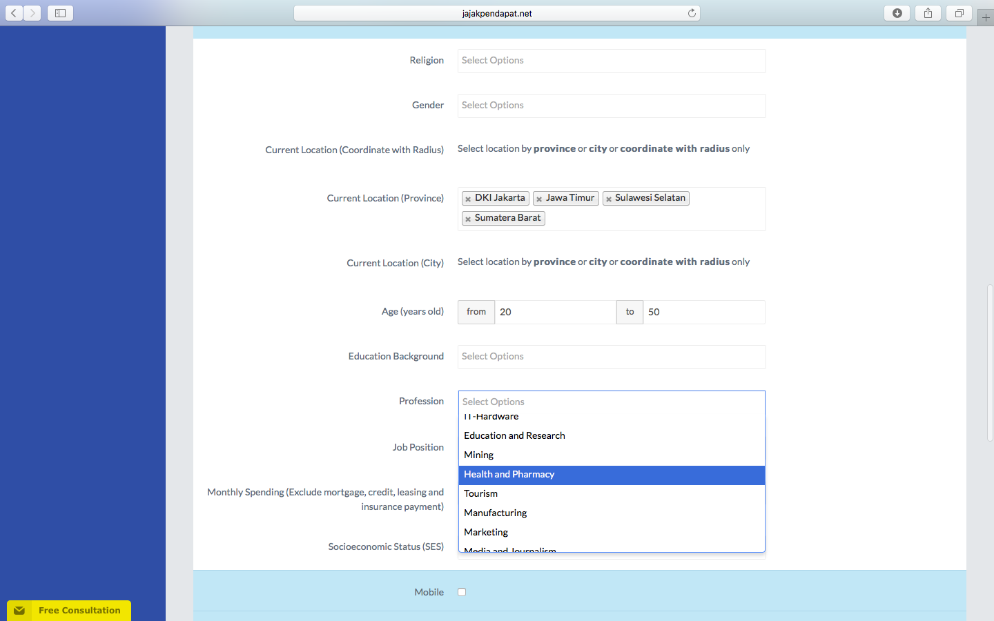 Tutorial - Set Your Target Respondents - Jakpat Insight