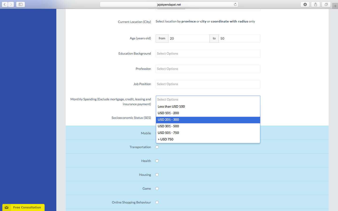 Tutorial - Set Your Target Respondents - Jakpat Insight